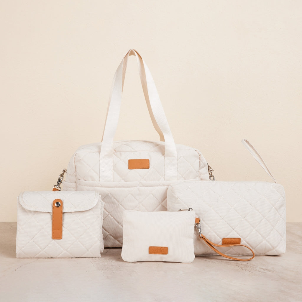 Sable Bebe - Ultimate Nappy Bag Bundle - Sand
