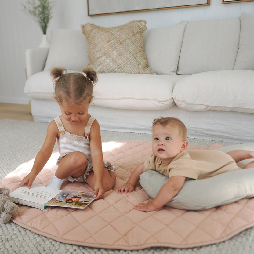 Linen Social Baby Lounger - Natural – Sable Bebe