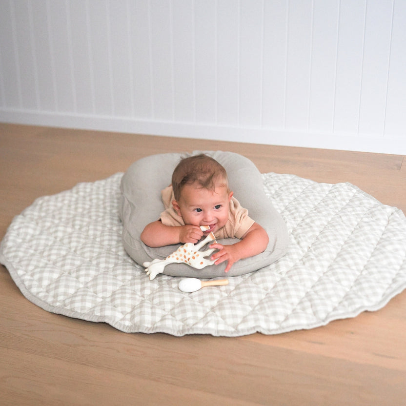 Linen Social Baby Lounger - Natural – Sable Bebe