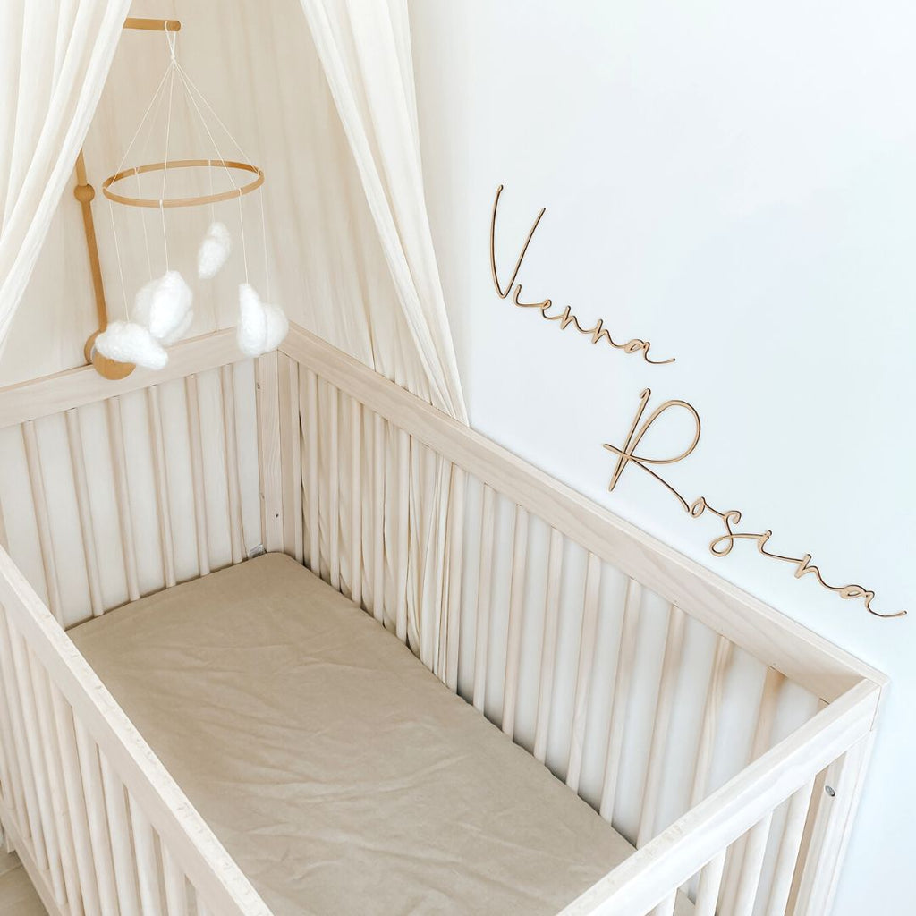 Pure Linen Cot Sheets - Sable Bebe